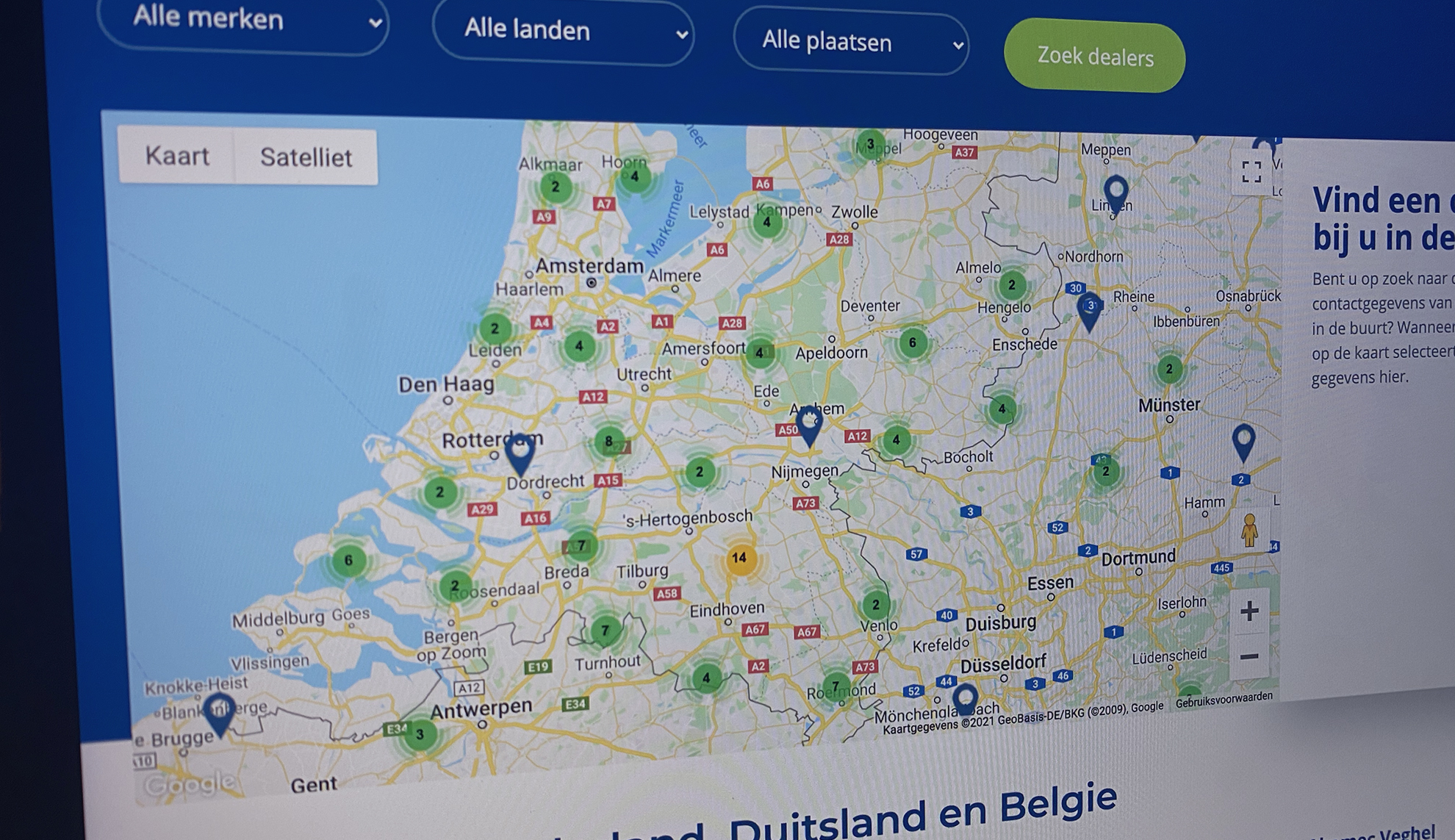 Interactieve Google Maps kaart of SVG kaart op je website - mostvalue_