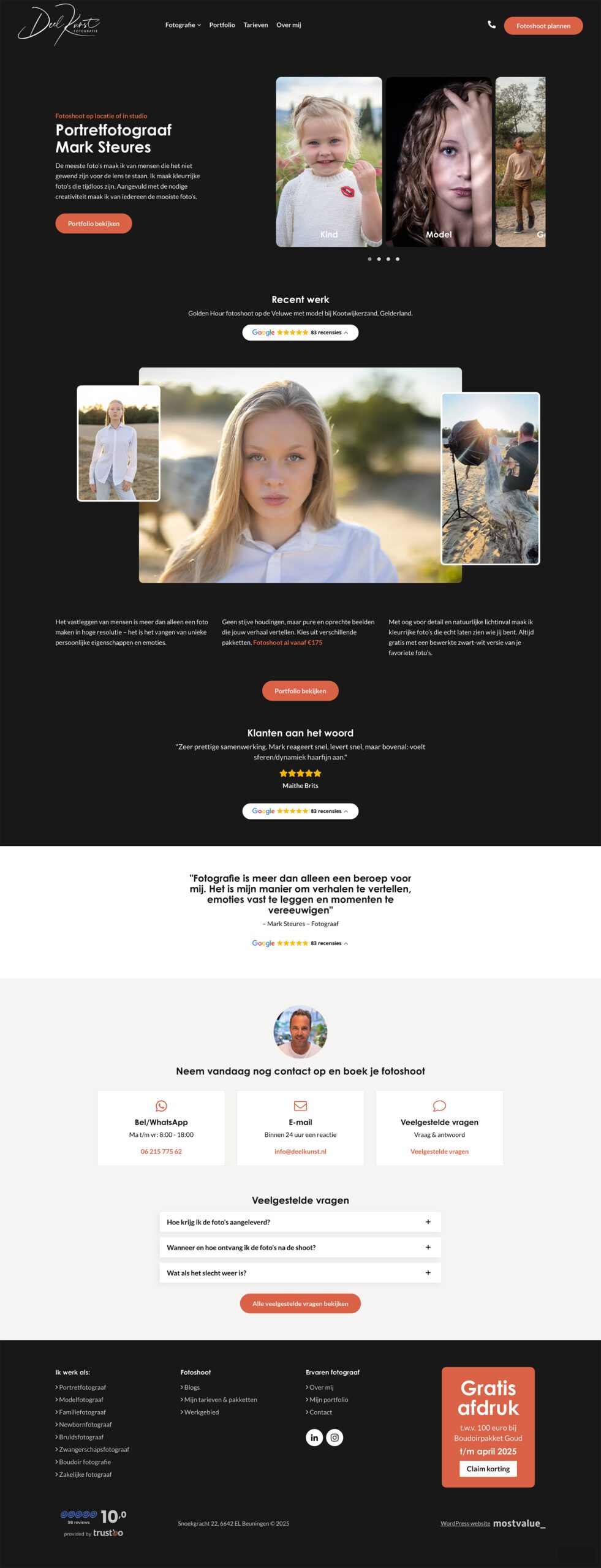 Portfolio website laten maken als fotograaf? - mostvalue_
